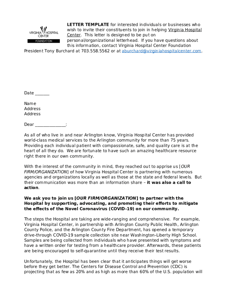 Letter Template for Sharing Update with Others Doc Template | pdfFiller
