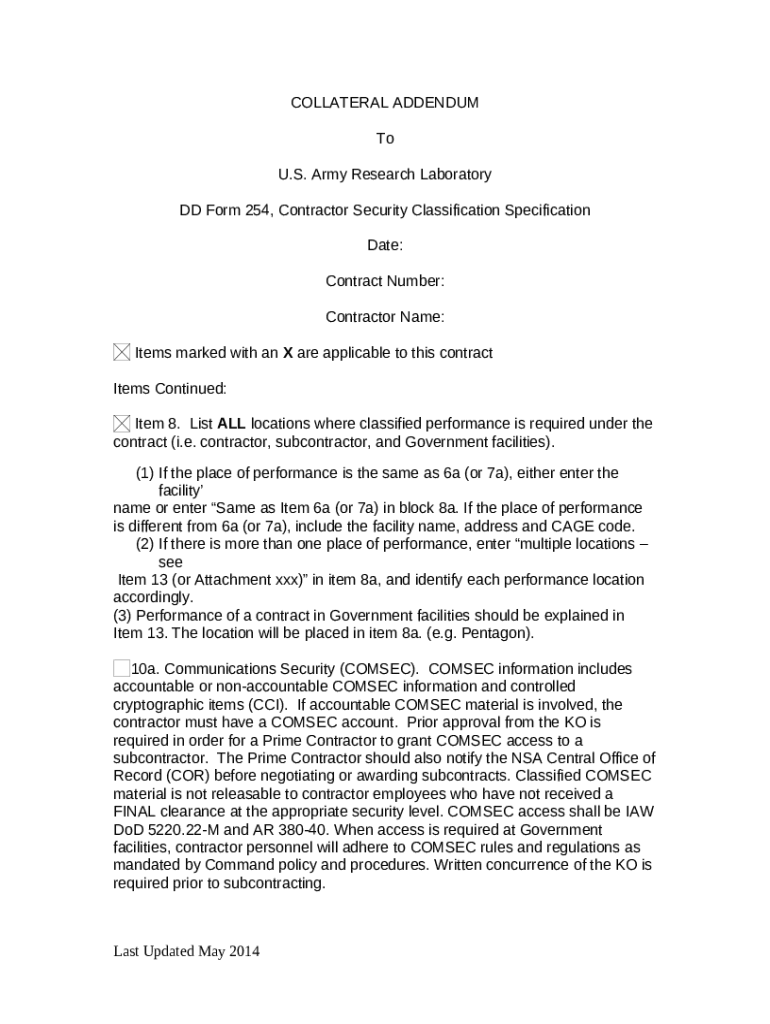 COLLATERAL ADDENDUM Doc Template | pdfFiller