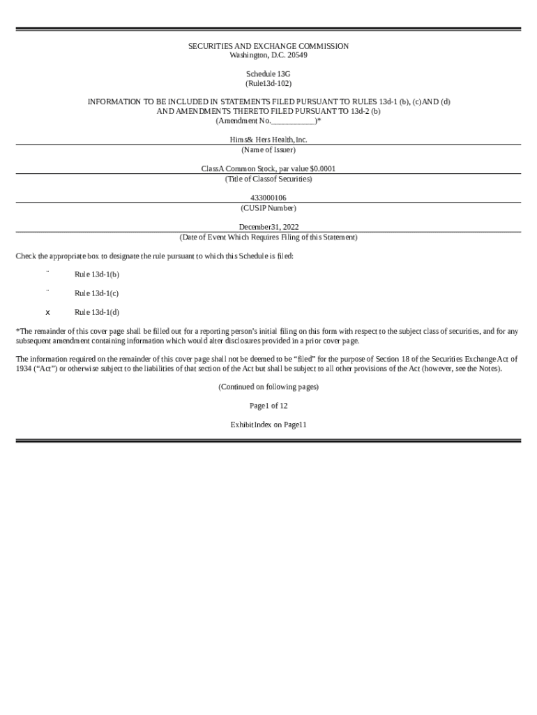 SCHEDULE 13G (Rule 13d-102) INATION TO BE I Doc Template | pdfFiller