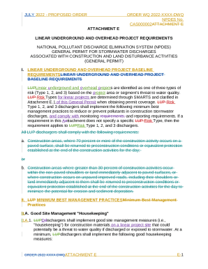 Attachment A.1: Linear Underground and Overhead Project ... Doc Template | pdfFiller