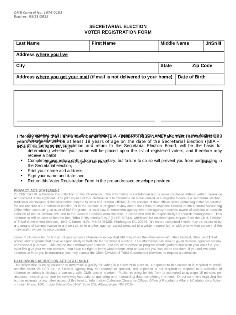 SECRETARIAL ELECTION Doc Template | pdfFiller