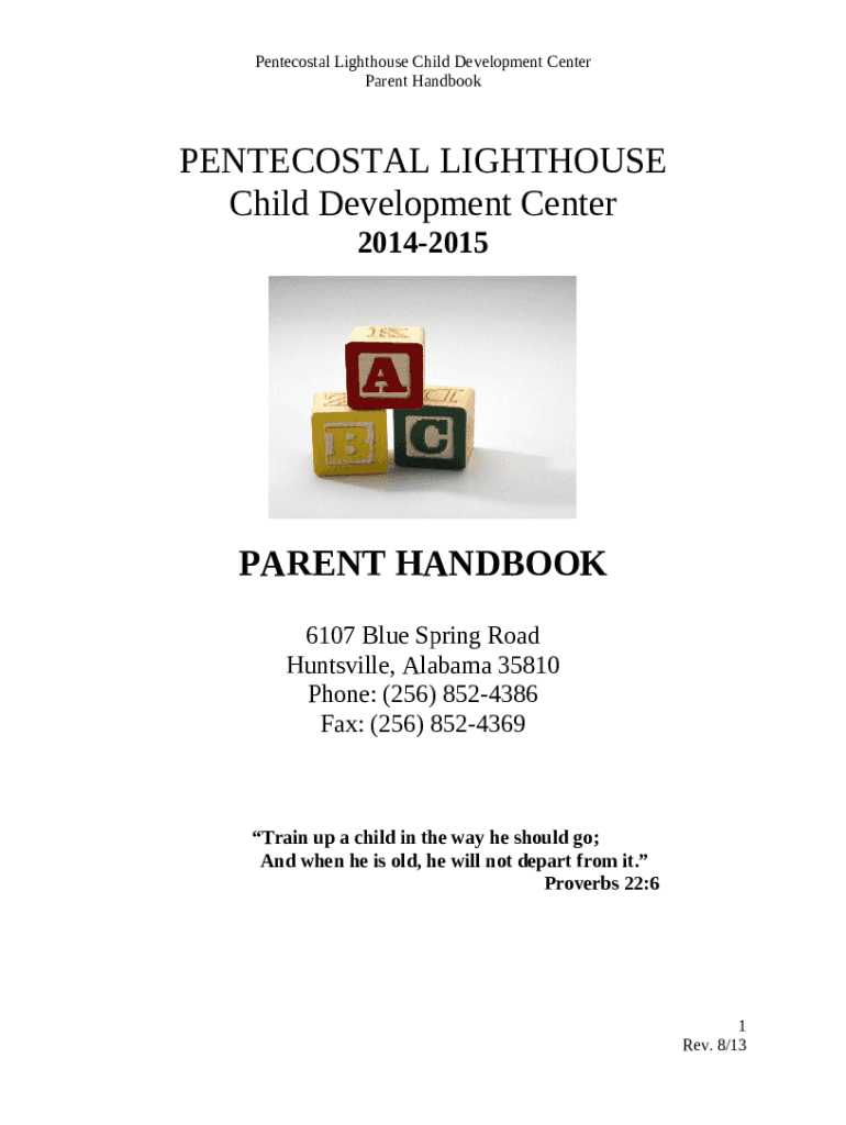 Pentecostal Lighthouse Child Development Center - o b5z Doc Template ...