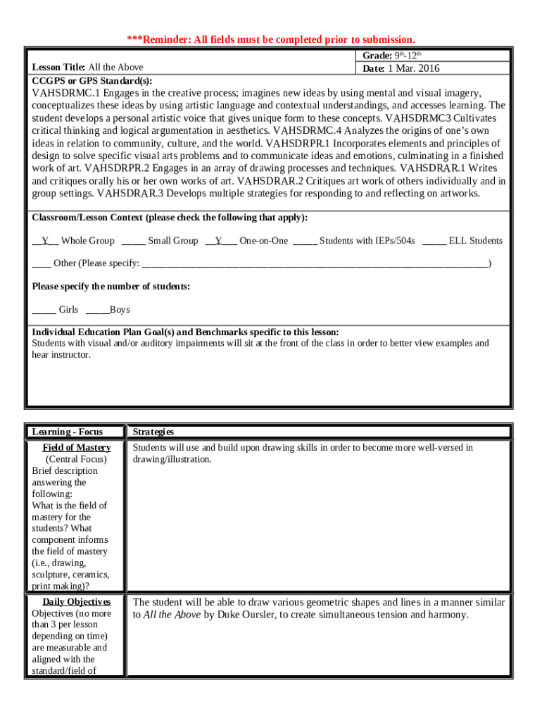 Historical Overview of Georgia's Standards Doc Template | pdfFiller