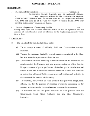 1 Bye-laws of Non-Credit Multi-State Co-operative Society ... Doc ...