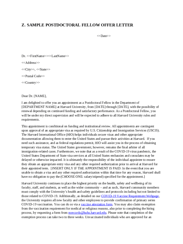sample lecturer offer letter: annual appointment Doc Template | pdfFiller