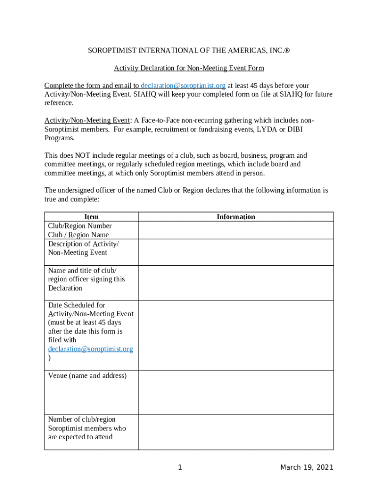 Declaration- Guests Doc Template | pdfFiller