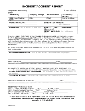 Statement of Accident, Damage or Injury Doc Template | pdfFiller