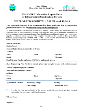 SRF - Clean Water SRF - NH Online s System - NHDES Doc Template | pdfFiller