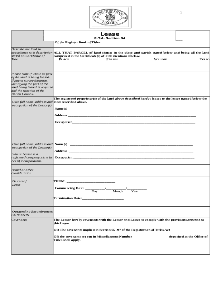 STRATA TITLES ACT Doc Template | pdfFiller