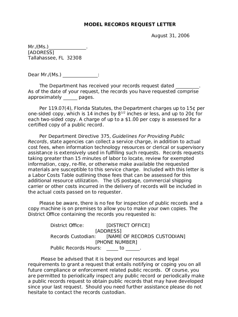 Public Records Request - Mississippi Department of Human ... Doc Template | pdfFiller
