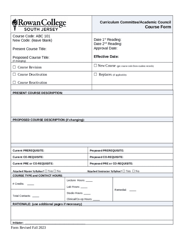 instructions-major-change--course-revision.pdf Doc Template | pdfFiller