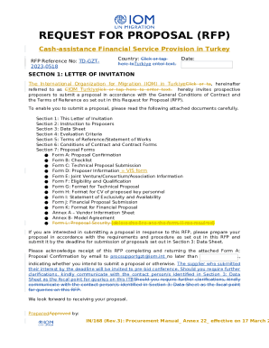 Request for Proposal Banking & Financial Services Doc Template | pdfFiller