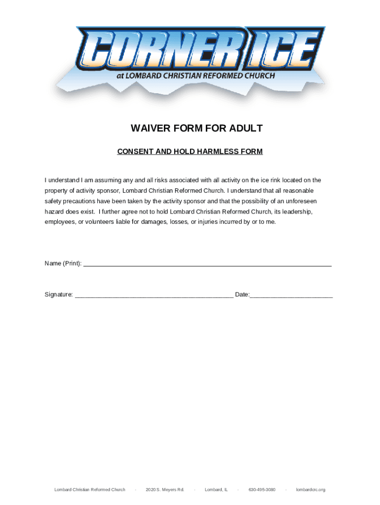 Ice Skating at The Plaza Release of Liability Waiver Doc Template ...