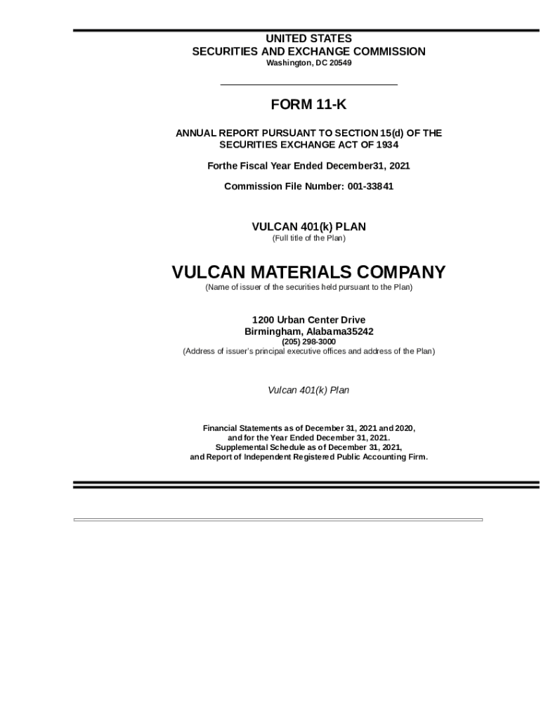 Vulcan Materials CO (. EDGAR Online Pro Doc Template | pdfFiller