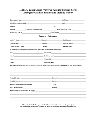 How To: Youth Group Permission Slips, Release s ... Doc Template ...