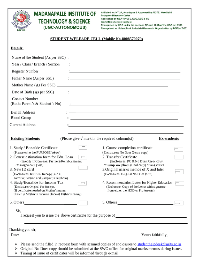 How to fill my mother's name in the SSC , because in ... - mits ac Doc ...