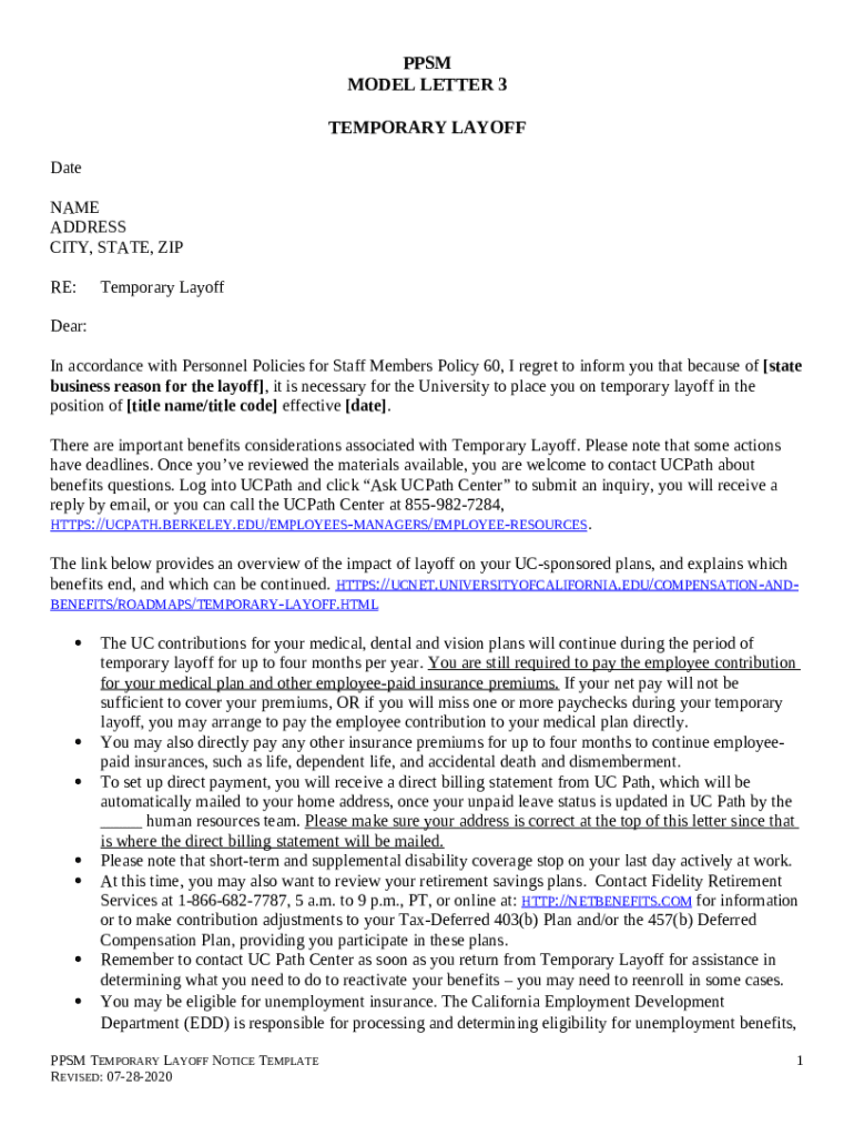 PPSM-60: Layoff and Reduction in Time from Professional ... Doc ...