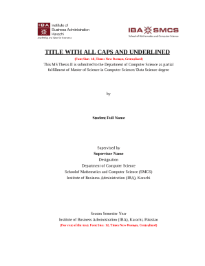 Sample B: Approval/Signature Sheet - IBA - cs iba edu Doc Template ...