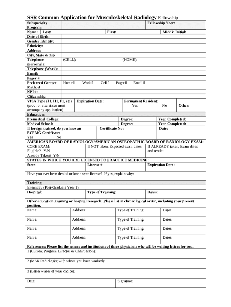 ssr-msk-fellowship-common-application-- ... Doc Template | pdfFiller