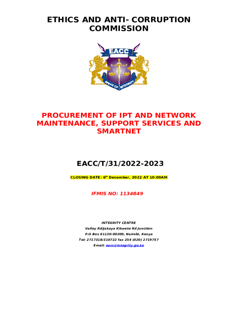 ethics and anti- corruption commission procurement of ipt ... Doc ...
