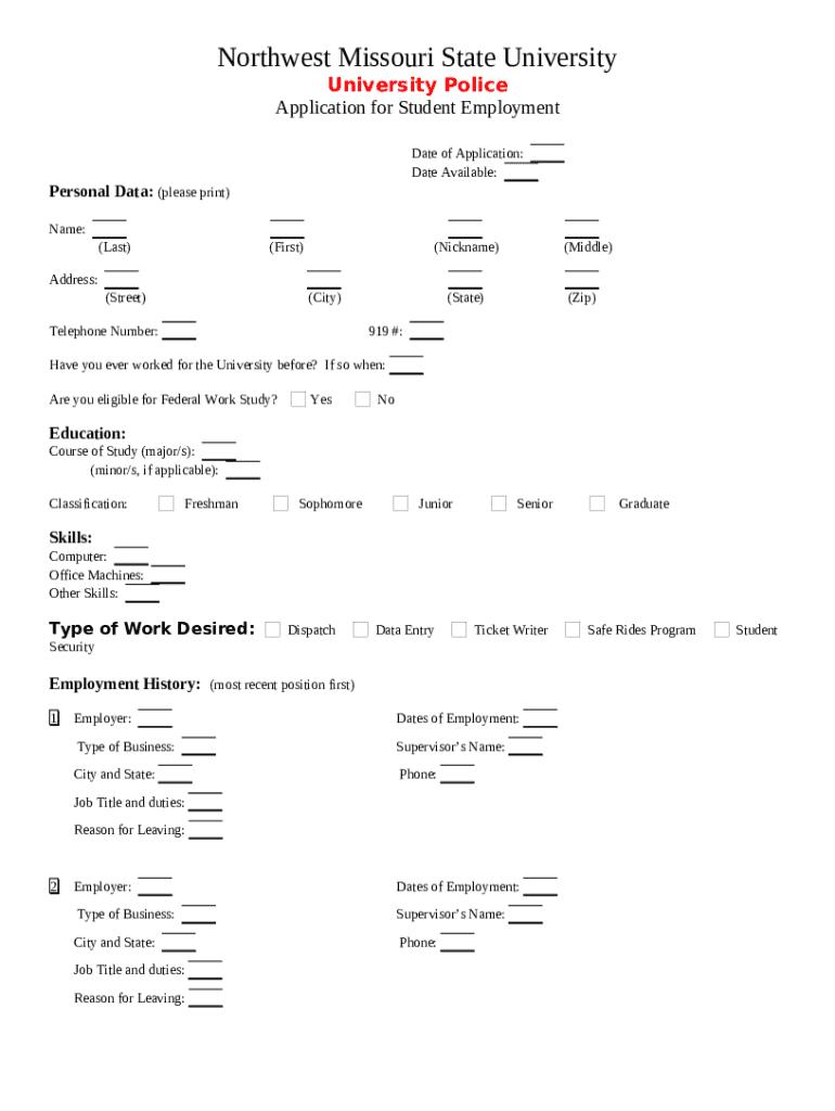 Student Patrol, University Police Department Doc Template | pdfFiller
