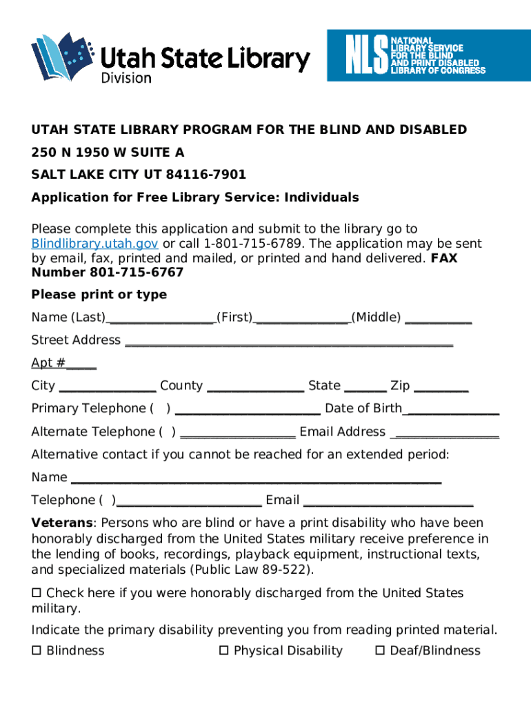 Instructions - Utah State Library for the Blind & Disabled ...