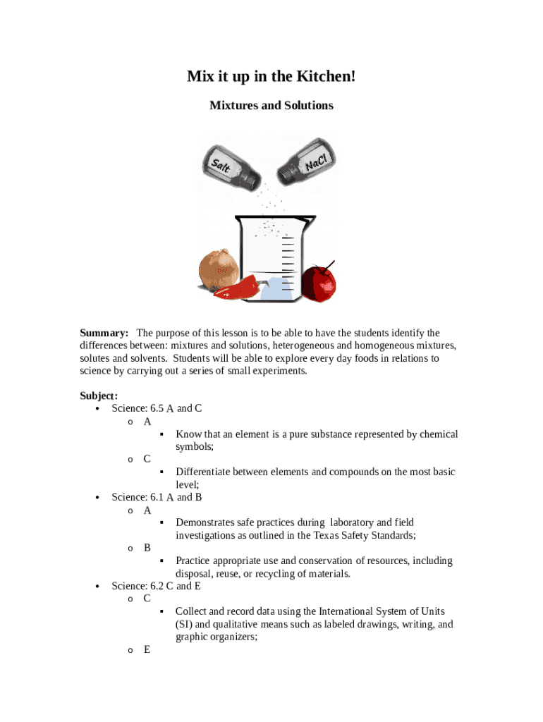 Mixtures & Solutions Lesson for Kids: Definitions & Examples - vetmed ...