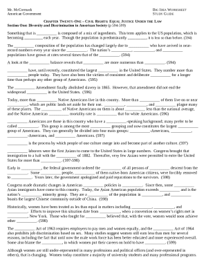Chapter 21: Civil Rights-Equal Justice Under the Law Doc Template ...
