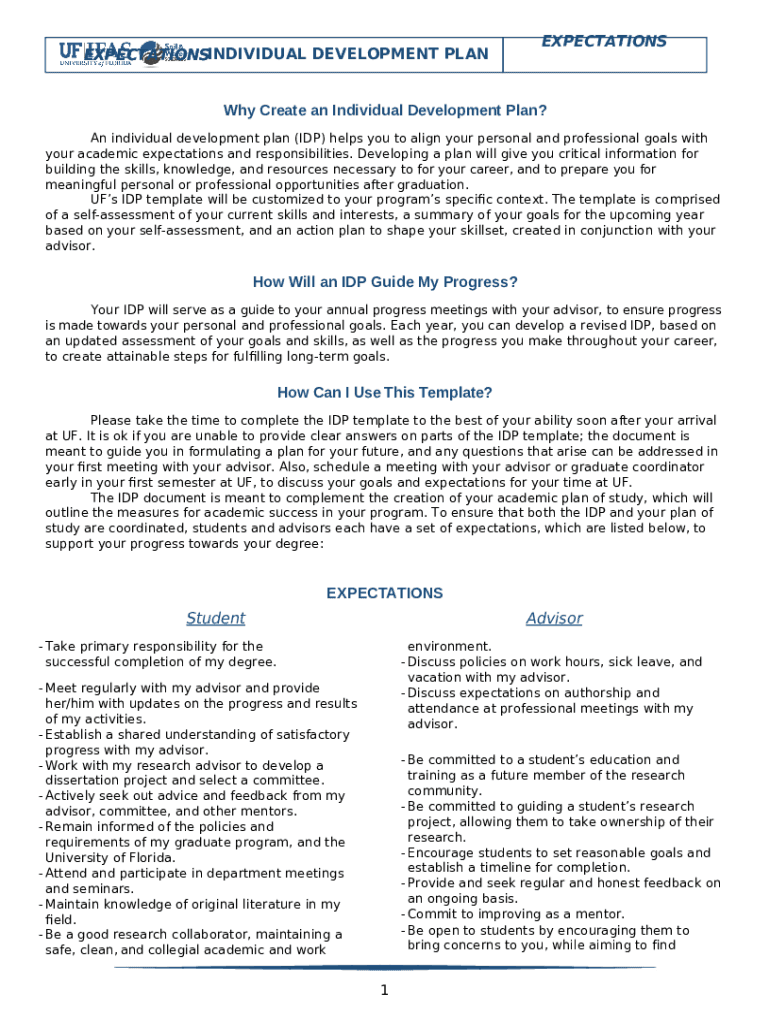 Individual Development Plan: What It Is and How To Write ... - soils ...