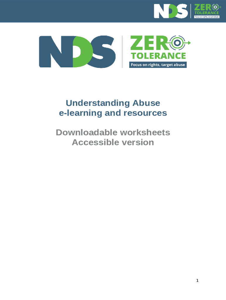 National Disability Service (NDS) launch of Zero Tolerance ... Doc ...
