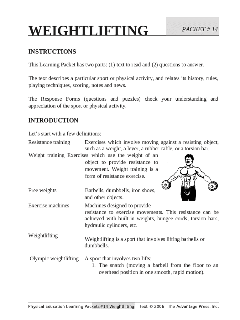 Proper Weightlifting from Physical Therapists - schoolwires henry k12 ...