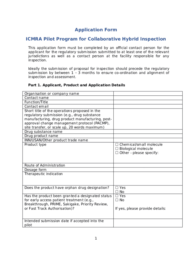 Application for Collaborative Hybrid Inspection Doc Template | pdfFiller