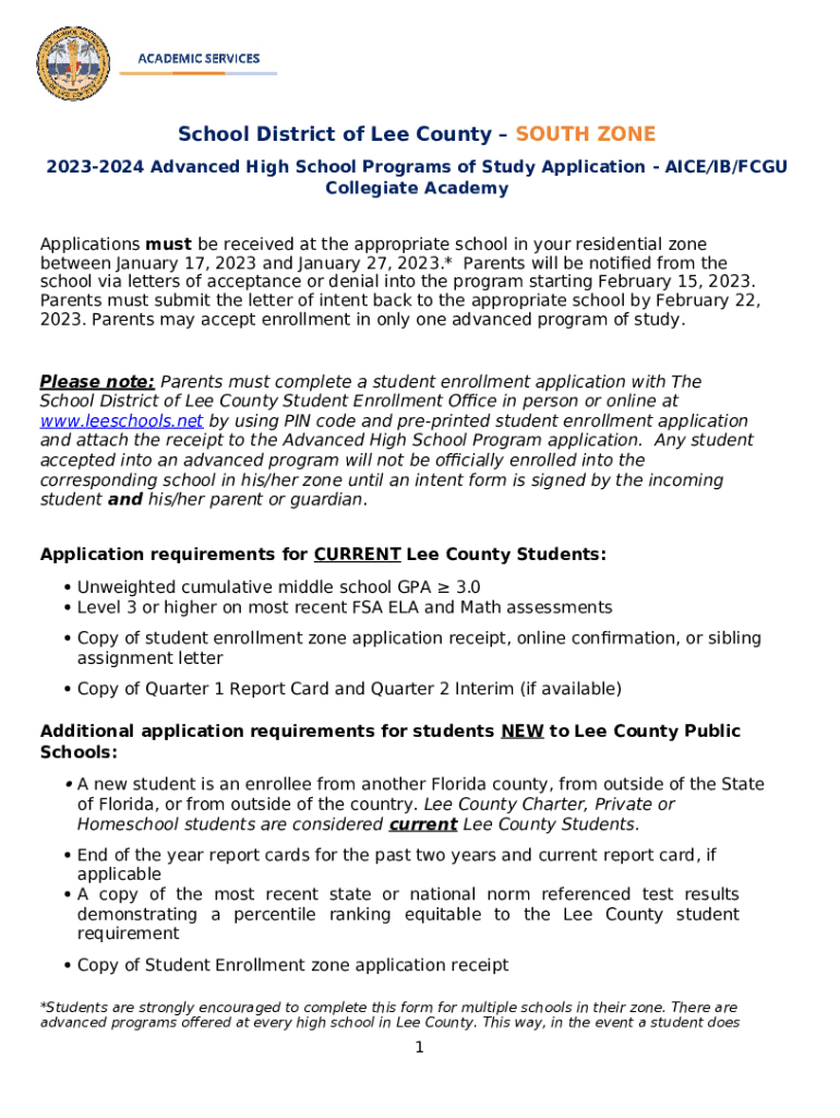 Dual Enrollment Programs (ACE & Collegiate Academy) Doc Template | pdfFiller