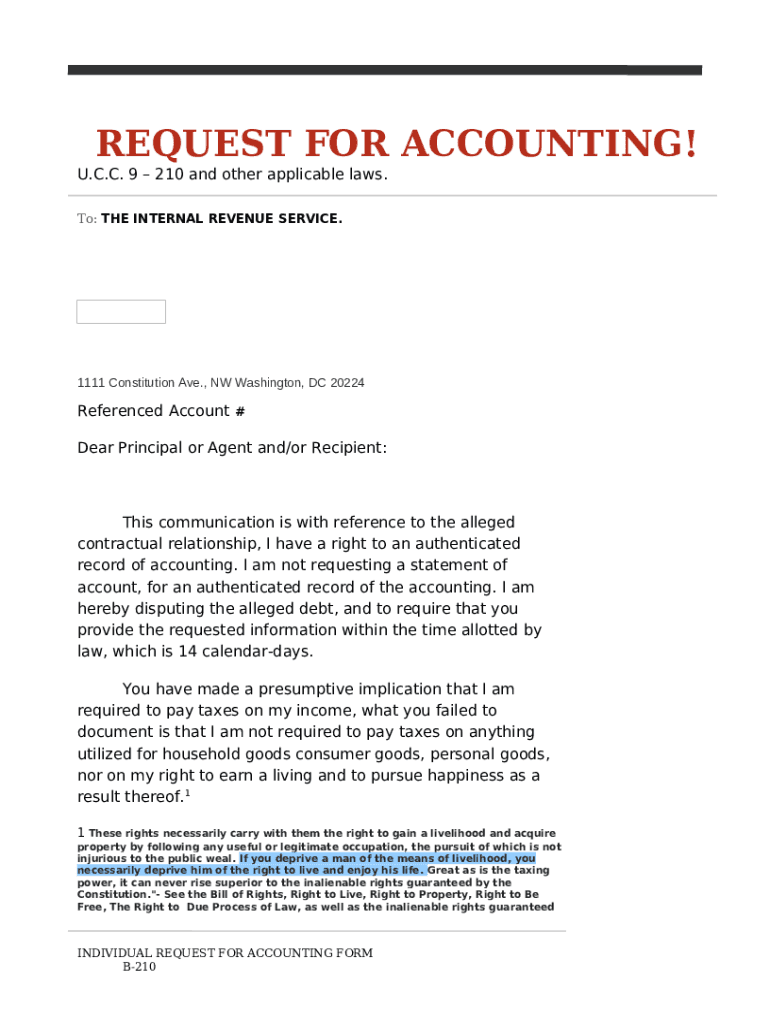 request regarding list of collateral or statement of account. Doc ...