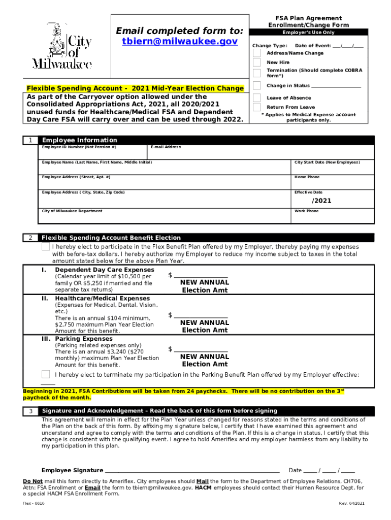 Notice of Right to Elect COBRA Continuation of Flexible ... - city ...