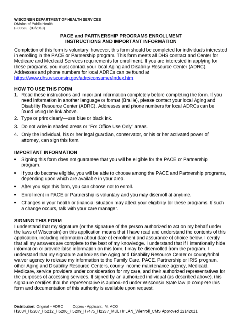 PACE and Partnership Programs - Enrollment ... - cloudfront.net Doc Template | pdfFiller