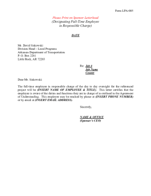 Fillable Online Form LPA-005 Fax Email Print - pdfFiller