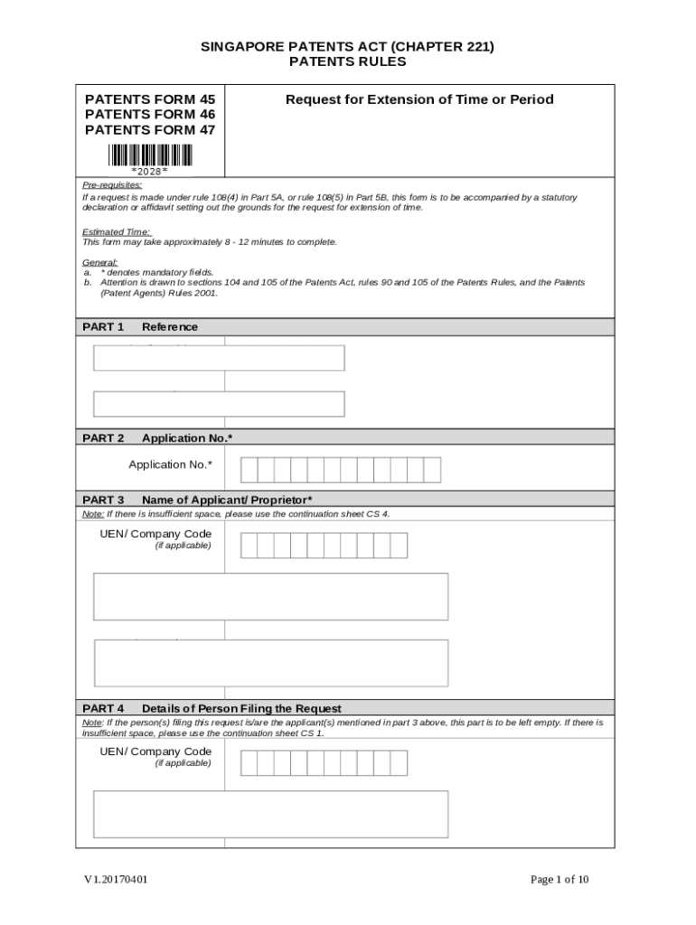 47 Request for Extension of Time or Period Doc Template | pdfFiller