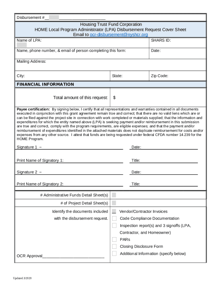 What is Disbursement? How It Works, Examples & FAQs Doc Template | pdfFiller