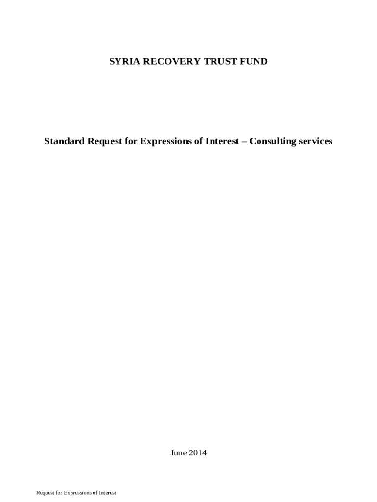 Statement of Requirements Bid Submission with List ... Doc Template ...