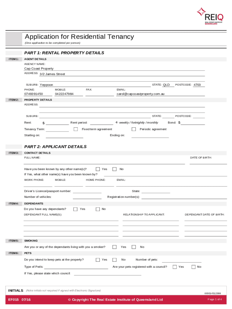 Fillable Online Online Rental Application Form Fax Email Print - pdfFiller