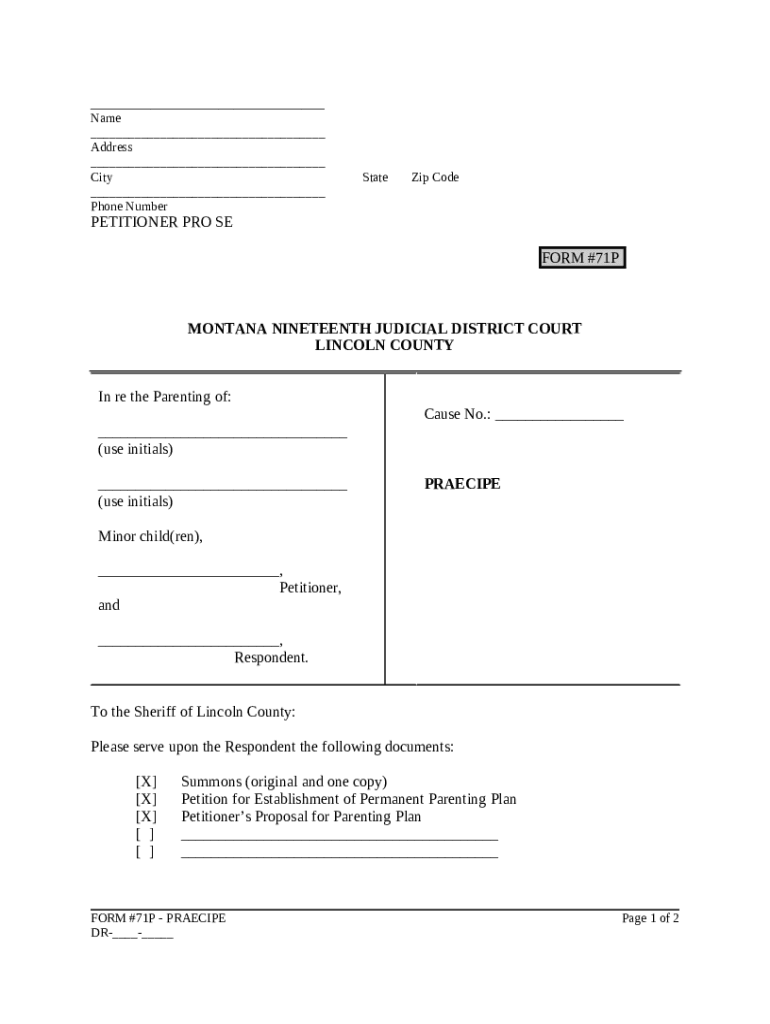 Petition for Change of Custody and Child Support. ... Doc Template ...