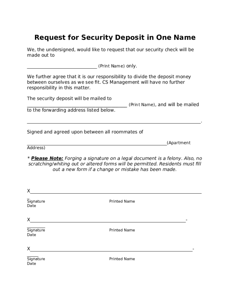 Security Deposit Return Letter Guide (+ Free Templates) Doc Template ...