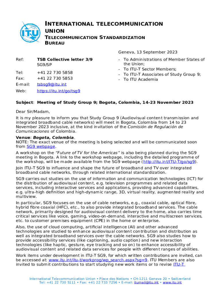 TSB Collective Template - Draft update - Contingency, return to ...