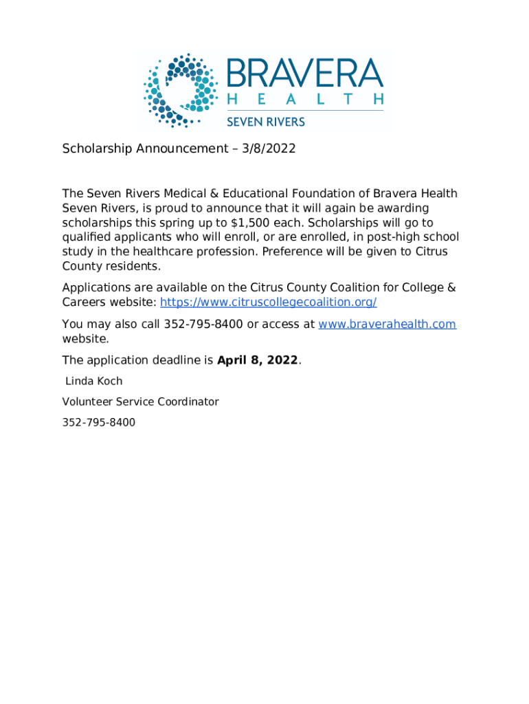 The Seven Rivers Medical & Educational Foundation ... Doc Template ...
