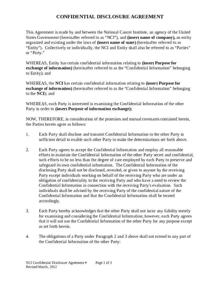 Cooperative Research and Development Agreement - National ... - ctep ...