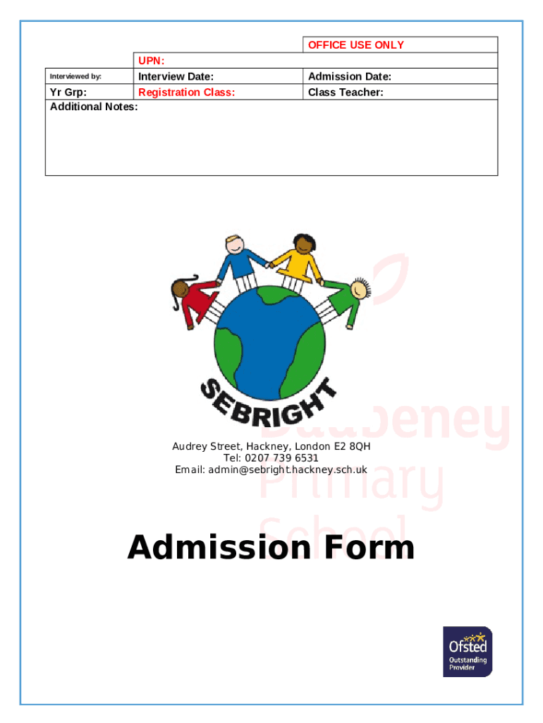 Family Ination ServiceSebright Primary School Doc Template | pdfFiller