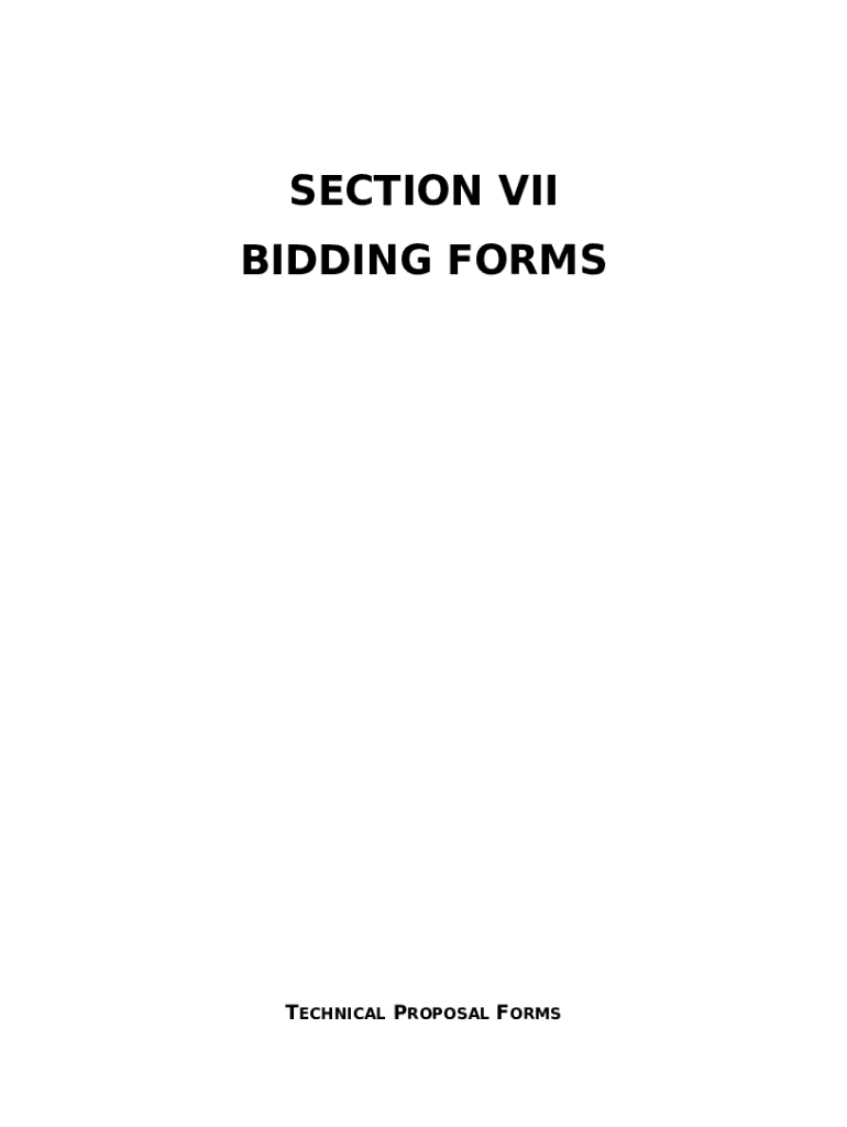 Model Bidding Document: Consultant Services Doc Template | pdfFiller