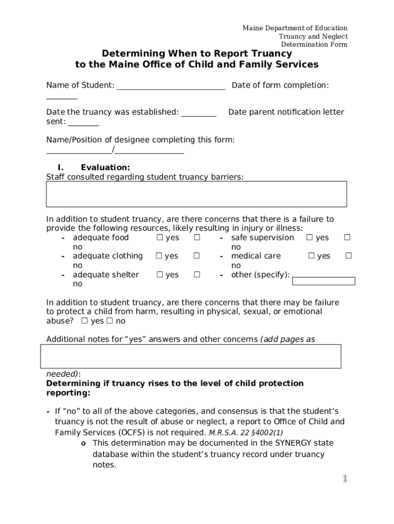 Truancy Reporting GuidanceDepartment of Education Doc Template | pdfFiller