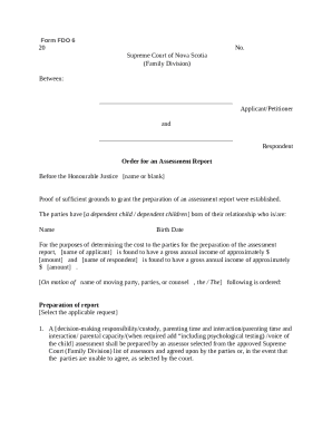 FDO 6 Doc Template | pdfFiller